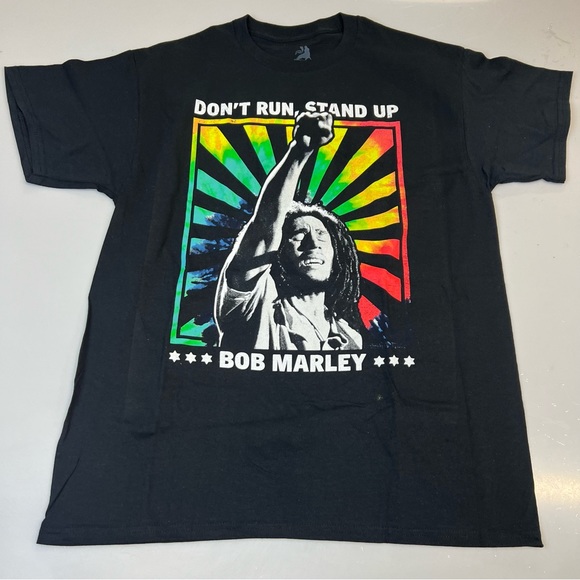 Spencer's | Shirts | Spencers Bob Marley Dont Stand Up Black Shirt J6 ...